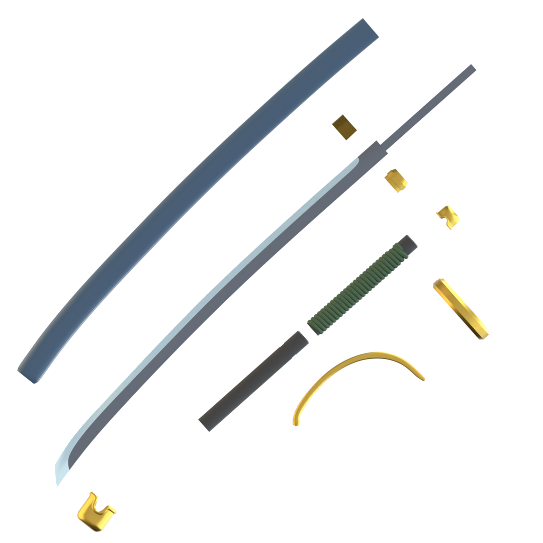 Gryphon - Shanks Saber - 3D File – Wireframe