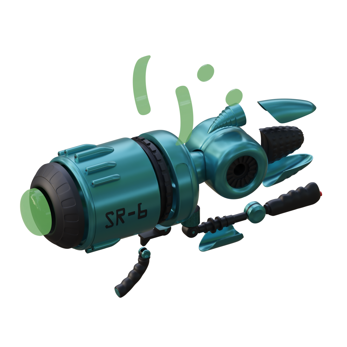 Despicable Me Shrink Ray 3D File – Wireframe