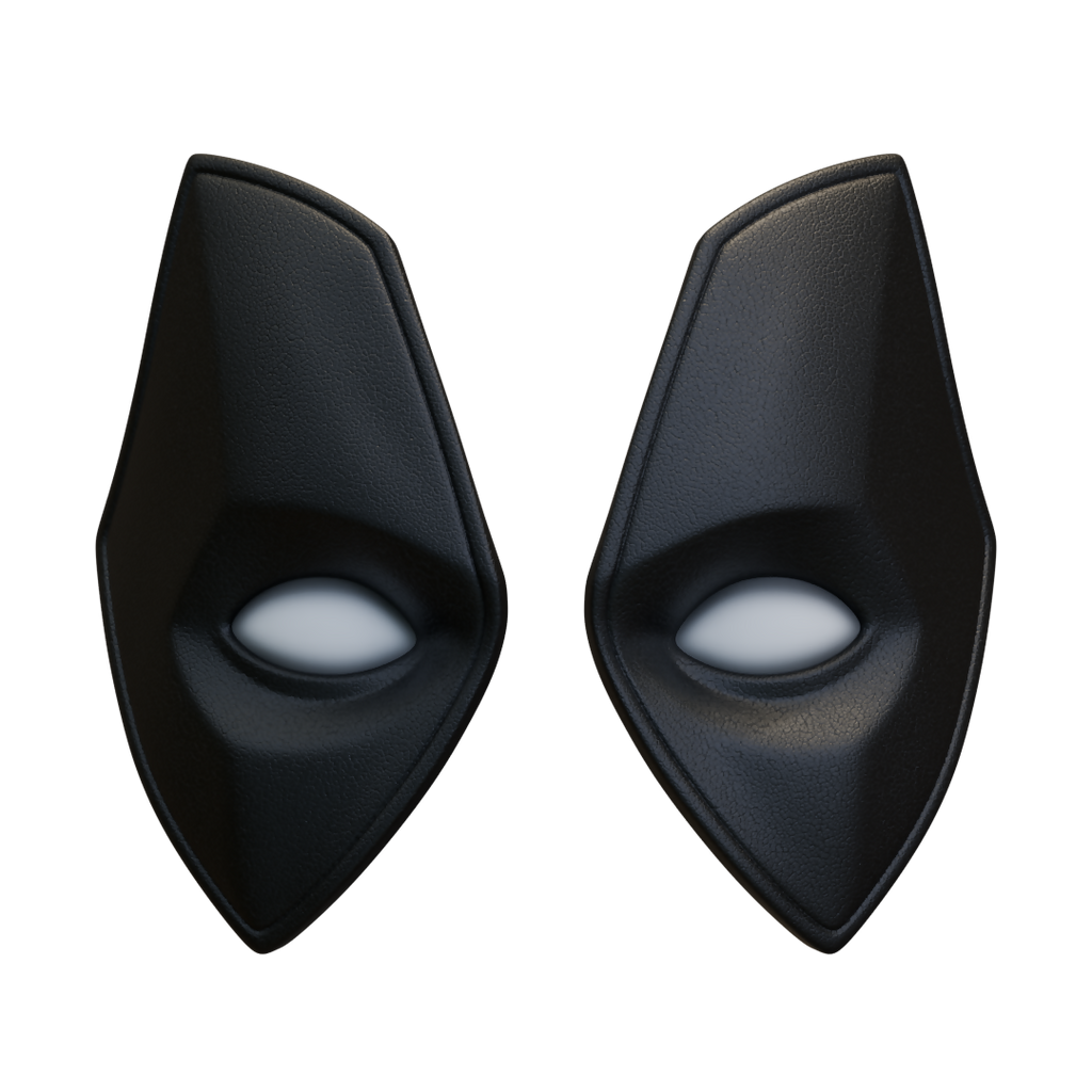 Deadpool Faceshell V2 3D Model – Wireframe