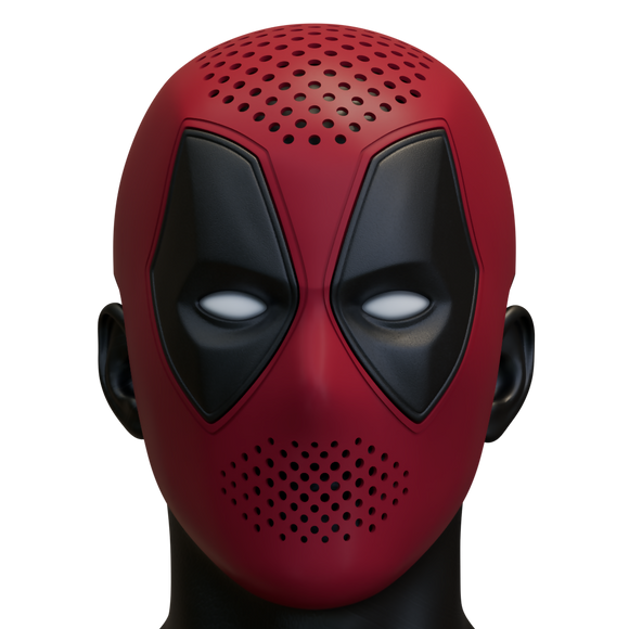Deadpool Faceshell V2 3D Model – Wireframe