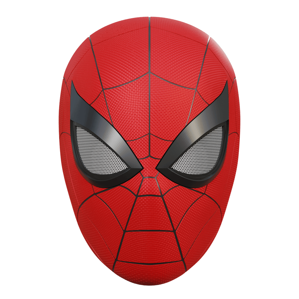 Spiderman Classic Helmet 3D Printable Model – Wireframe
