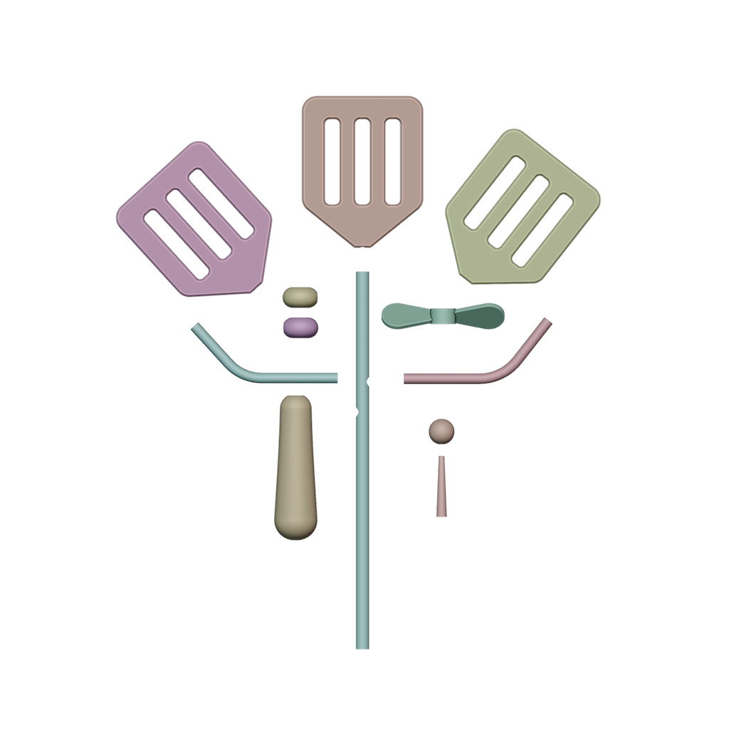Hydrodynamic Spatula - 3D File – Wireframe