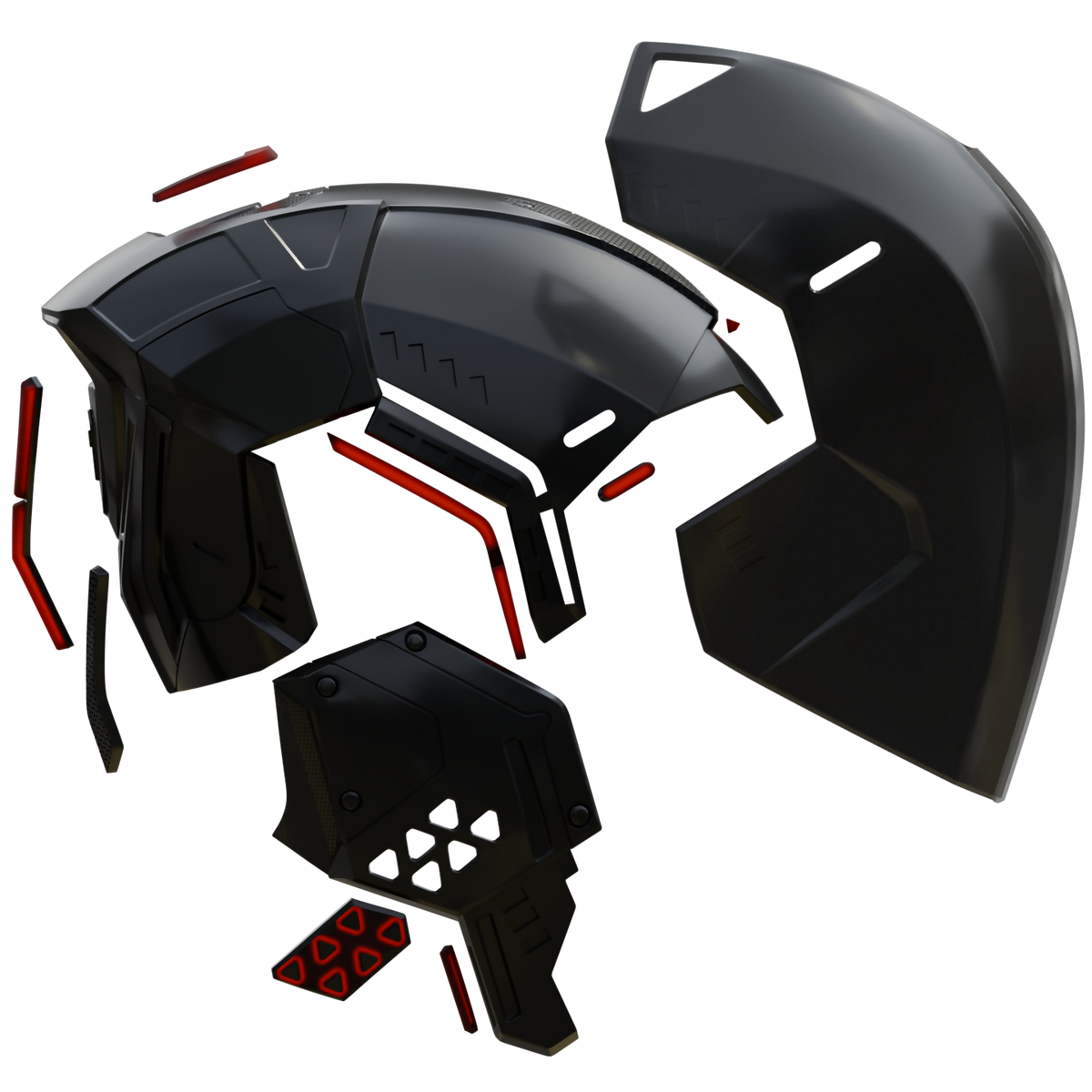 Tron Ares Grid Helmet [3D Print Model] – Wireframe