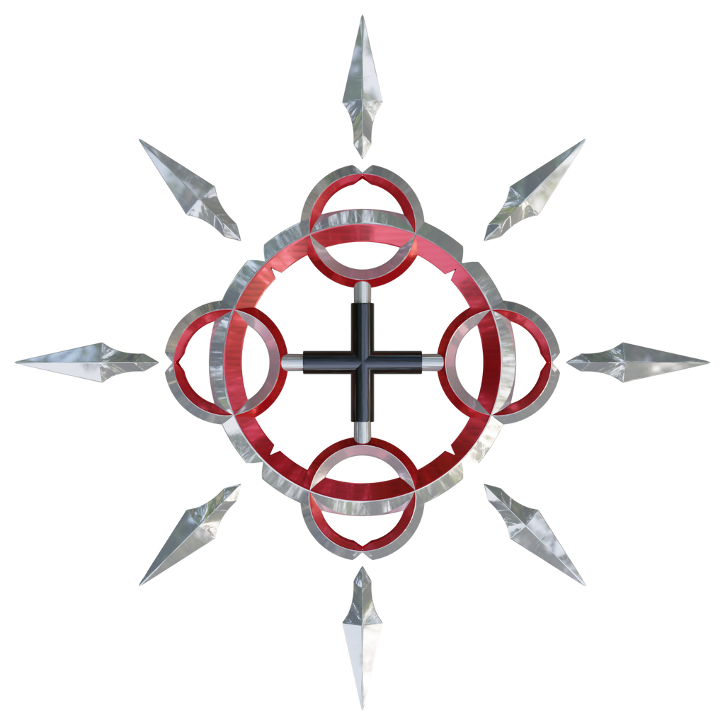 Axel's Eternal Flames Chakrams 3D File – Wireframe