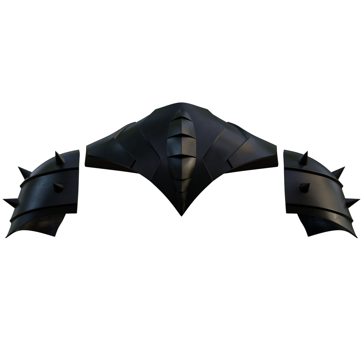 Absolute Batman Neck and Shoulders 3D Model – Wireframe