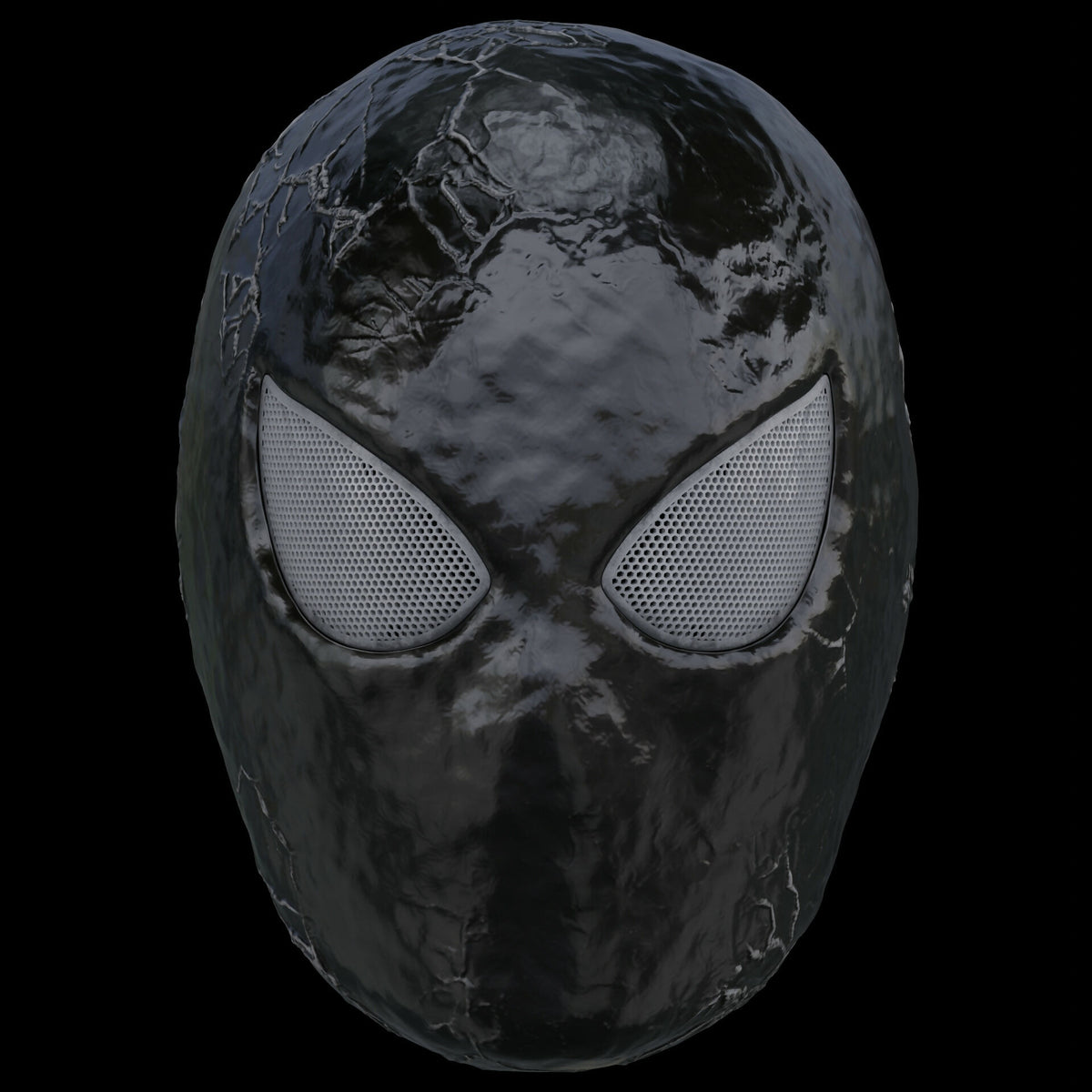 Spider-man Symbiote Mask MCU 3D Model – Wireframe