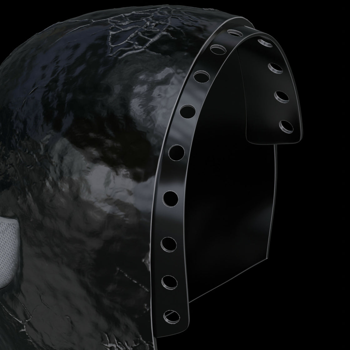 Spider-man Symbiote Mask MCU 3D Model – Wireframe