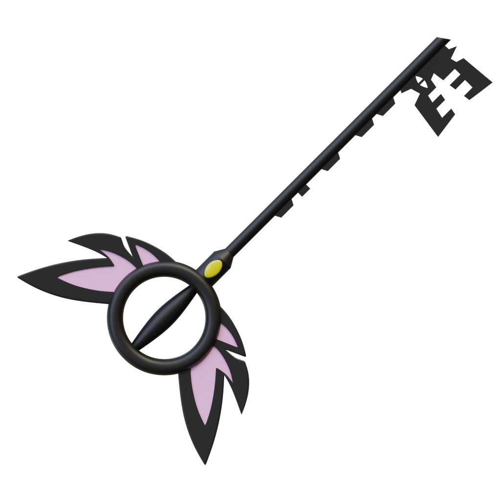 Hazbin Hotel Lucifer Keyblade 3D FIle – Wireframe