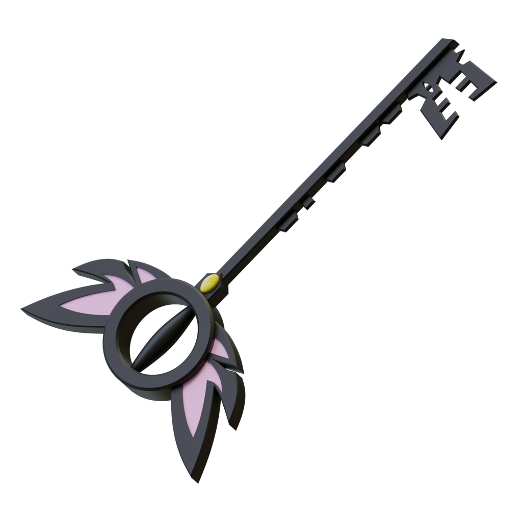 Hazbin Hotel Lucifer Keyblade 3D FIle – Wireframe