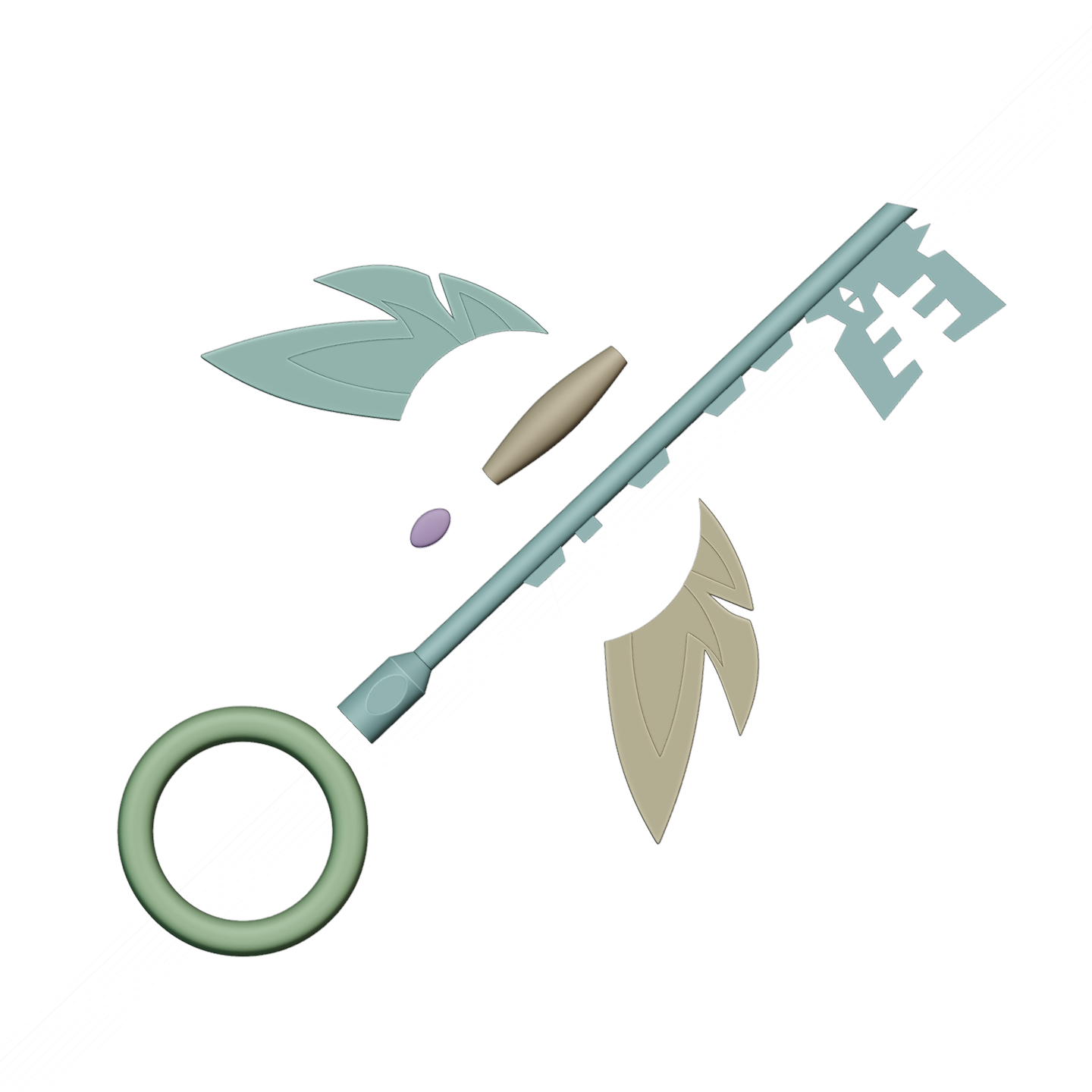 Hazbin Hotel Lucifer Keyblade 3D FIle – Wireframe