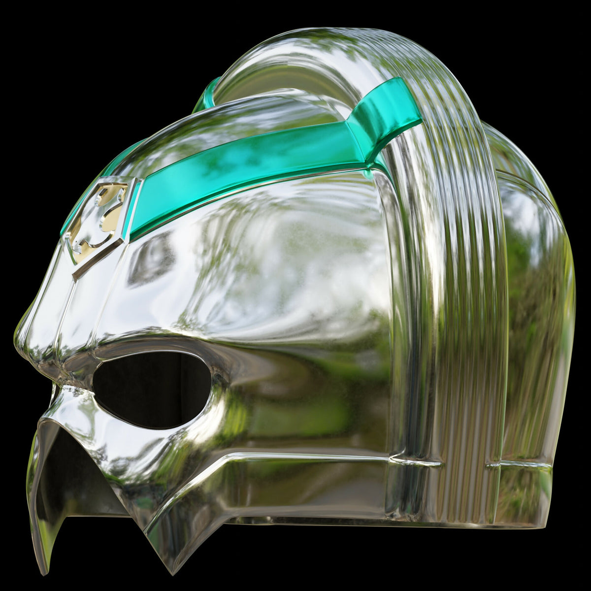 Peacemaker Sonic Boom Helmet 3D Model – Wireframe