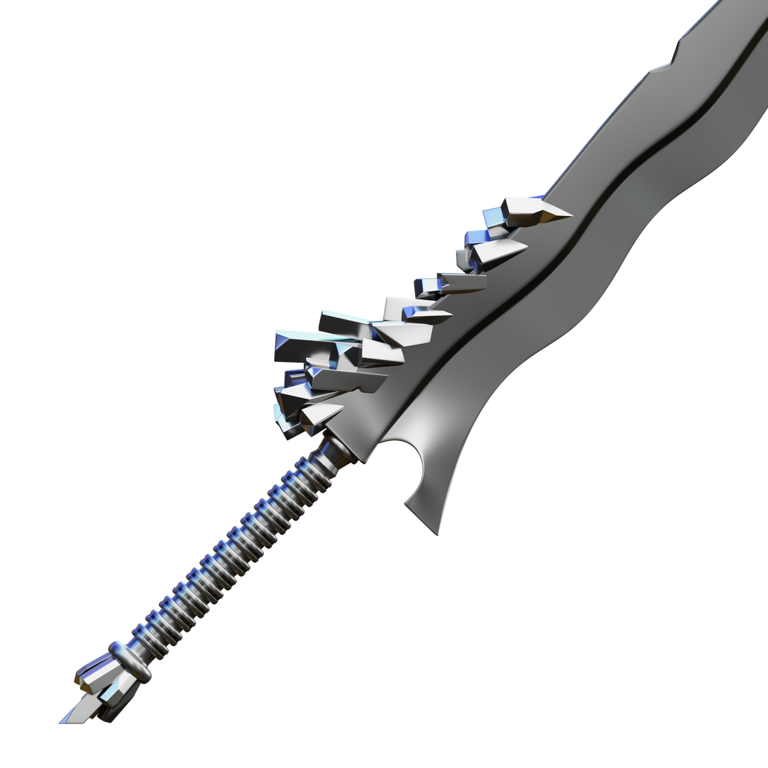 Adolin's Shardblade Mayalaran 3D Model – Wireframe