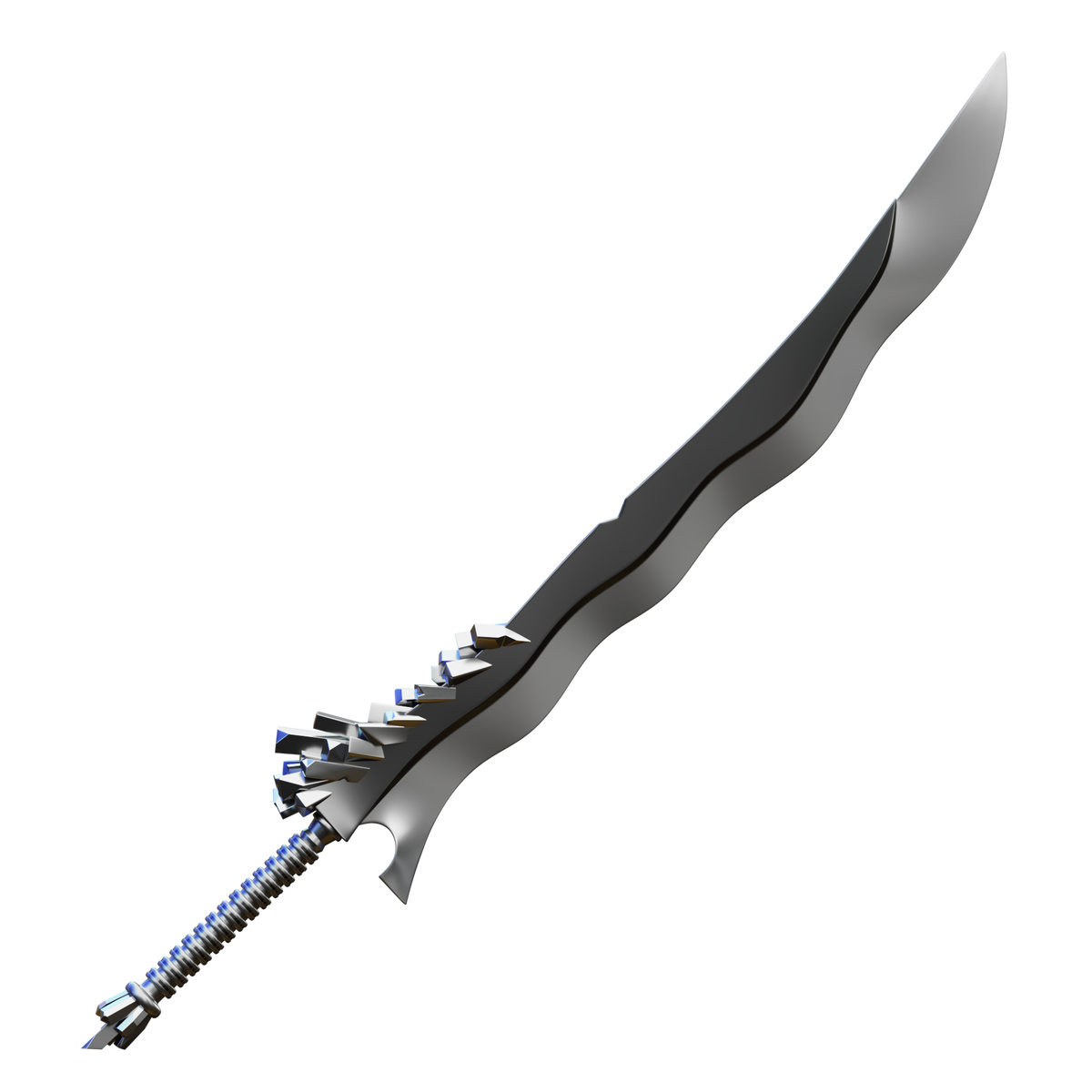 Adolin's Shardblade Mayalaran 3D Model – Wireframe