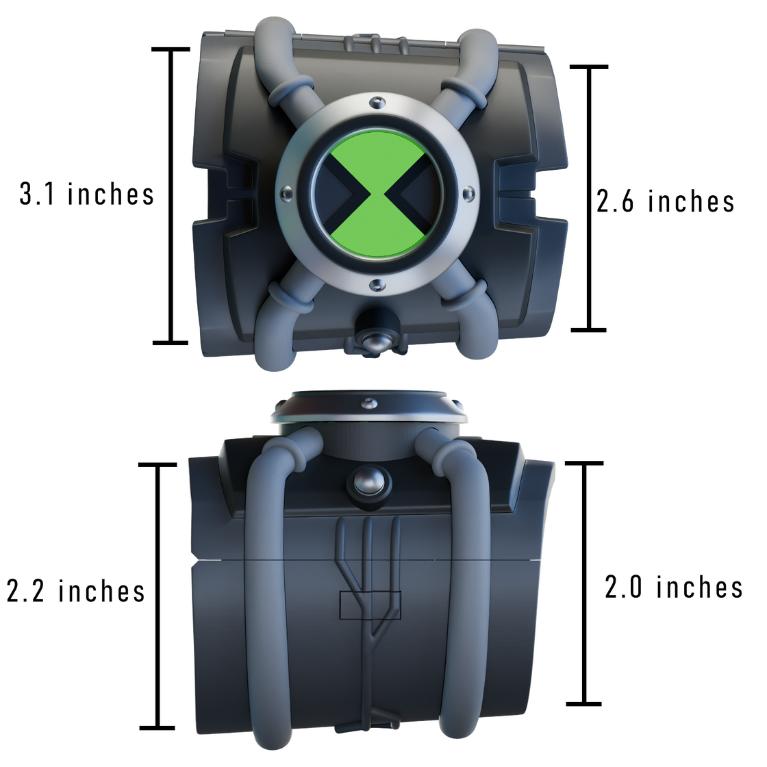 Ben 10 Race Against Time Omnitrix Pop Up 3D Printable File – Wireframe