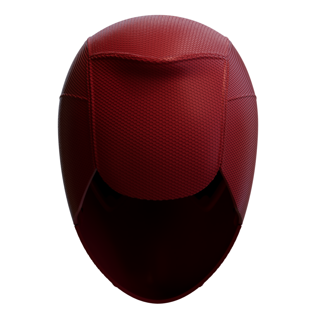 Deadpool Mask 3 3D Model – Wireframe