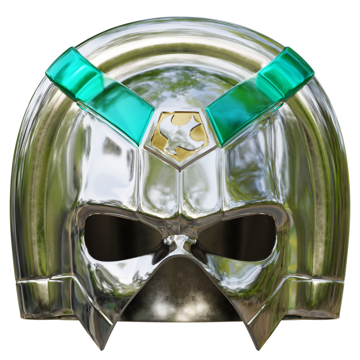 Peacemaker Sonic Boom Helmet 3D Model – Wireframe