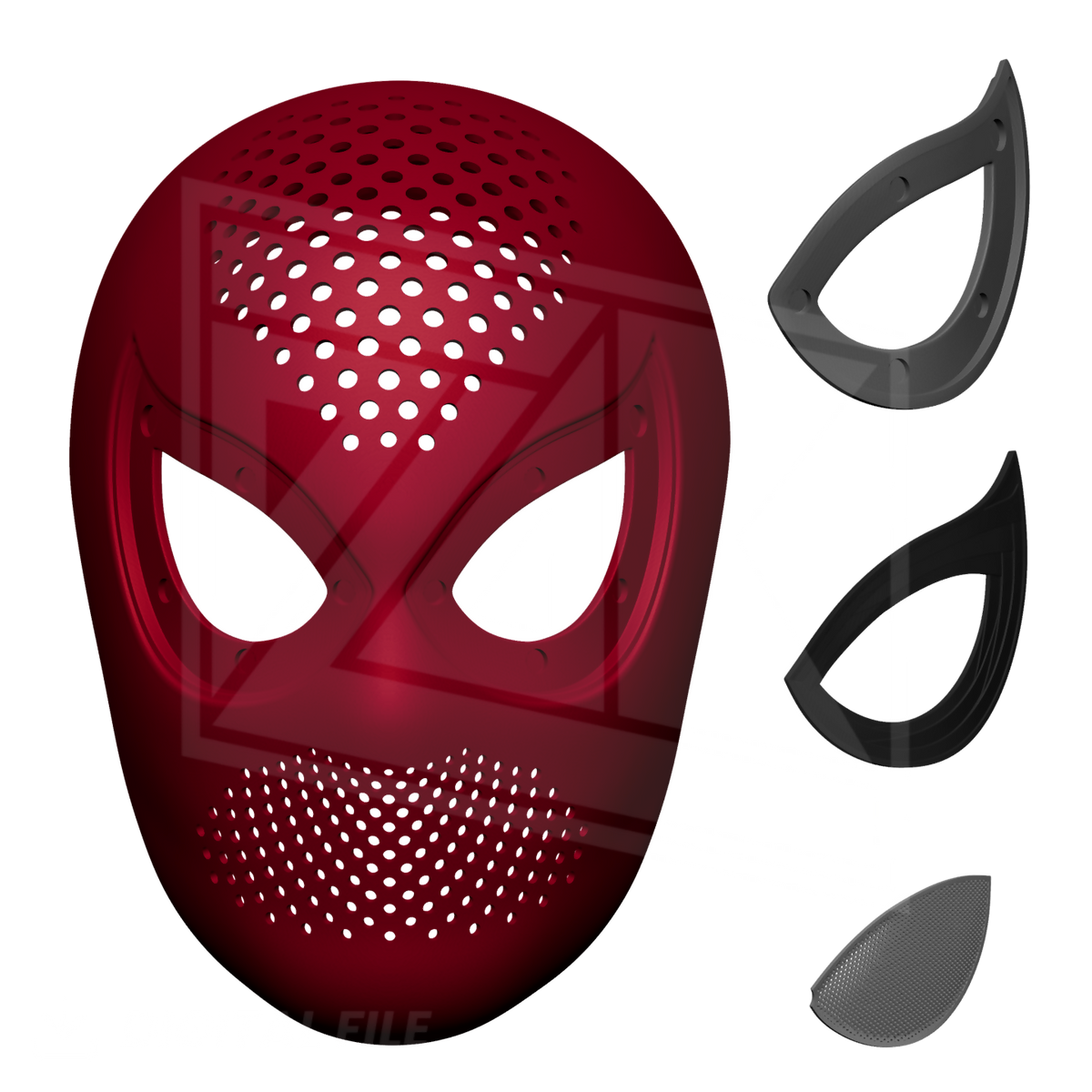 NWH Faceshell 3D Model – Wireframe