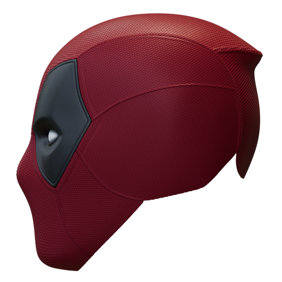 Deadpool Mask 3 3D Model – Wireframe