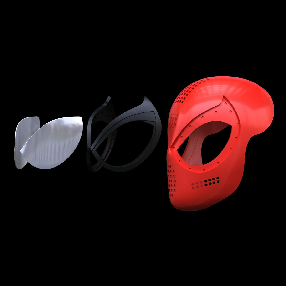 Spider-man NWH Concept Art Faceshell 3D Model – Wireframe