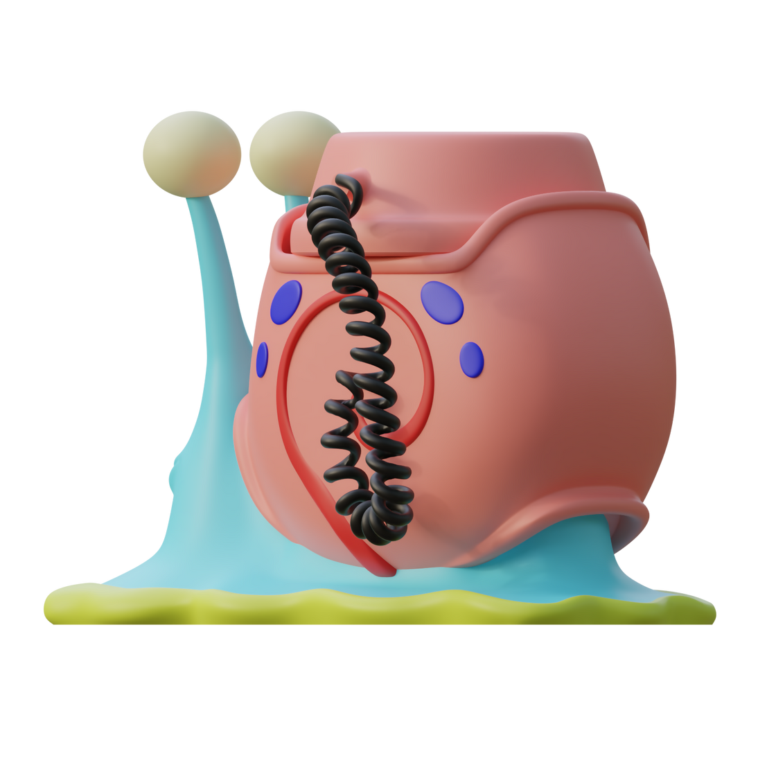 Gary the Transponder Snail 3D File – Wireframe