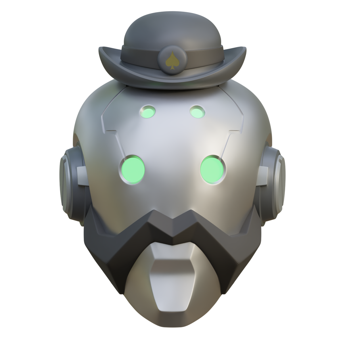 Bob's Helmet from Overwatch - 3D File – Wireframe