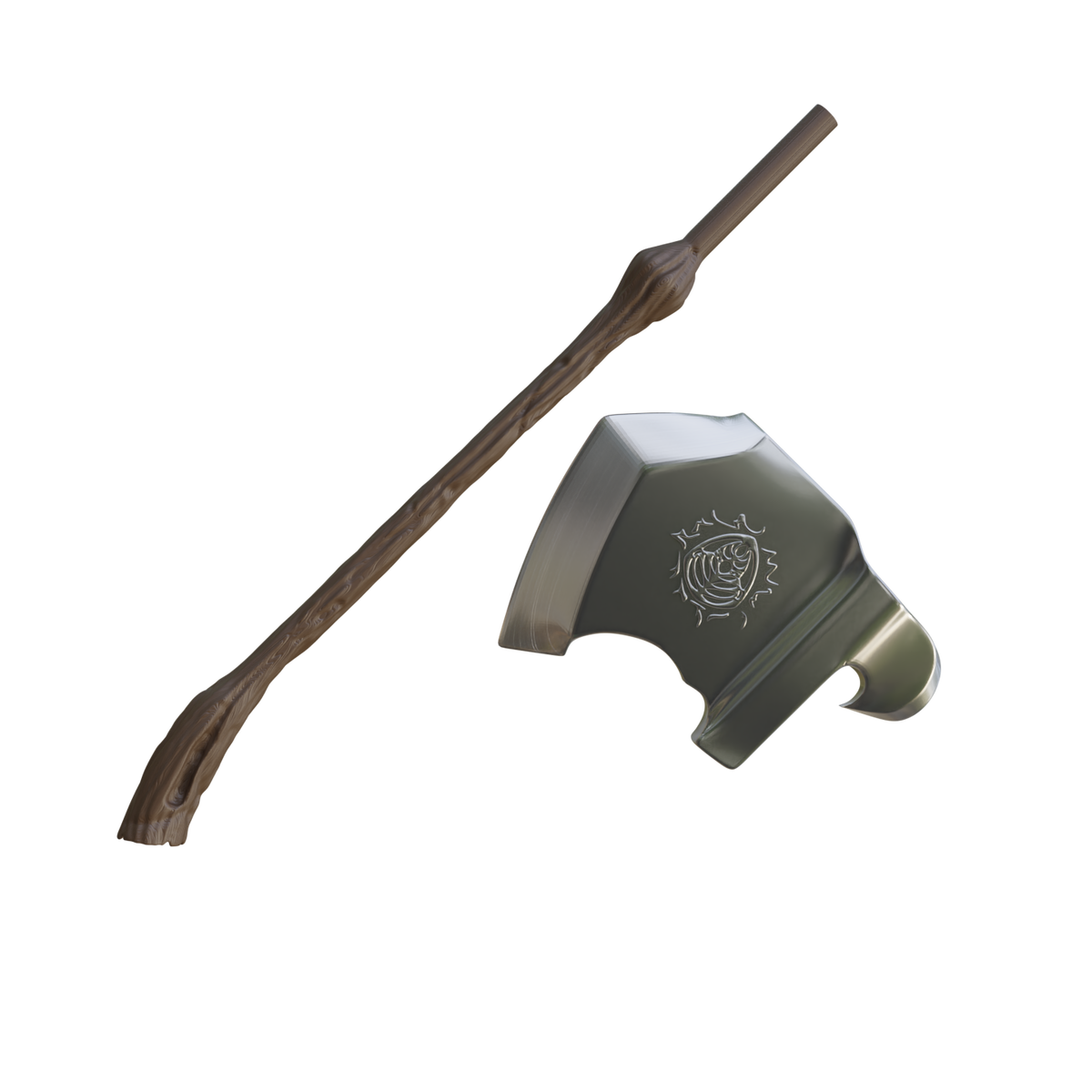 Mei Mei Battle Axe - 3D Print File – Wireframe