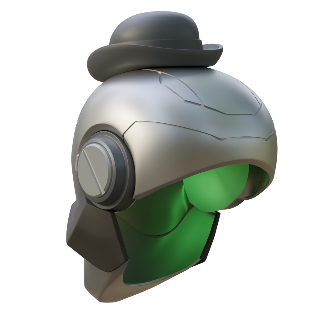 Bob's Helmet from Overwatch - 3D File – Wireframe