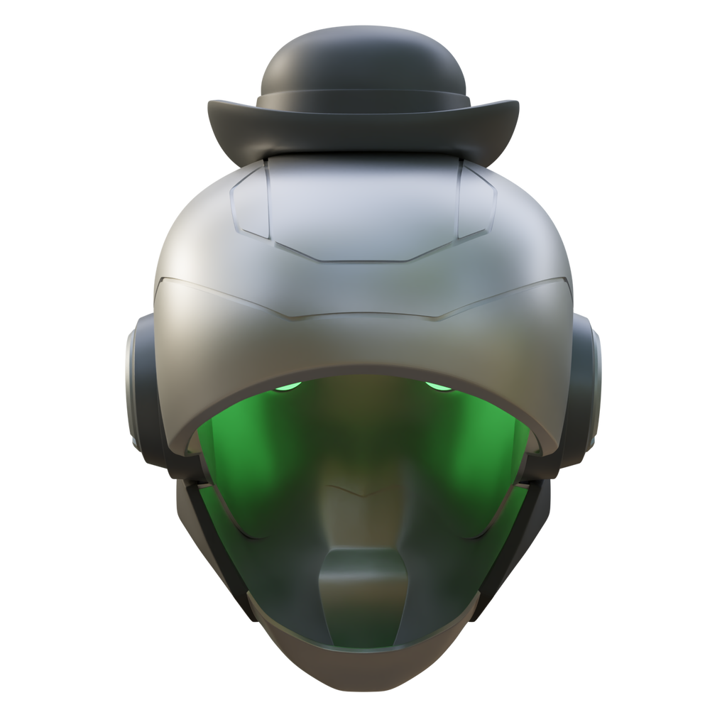 Bob's Helmet from Overwatch - 3D File – Wireframe