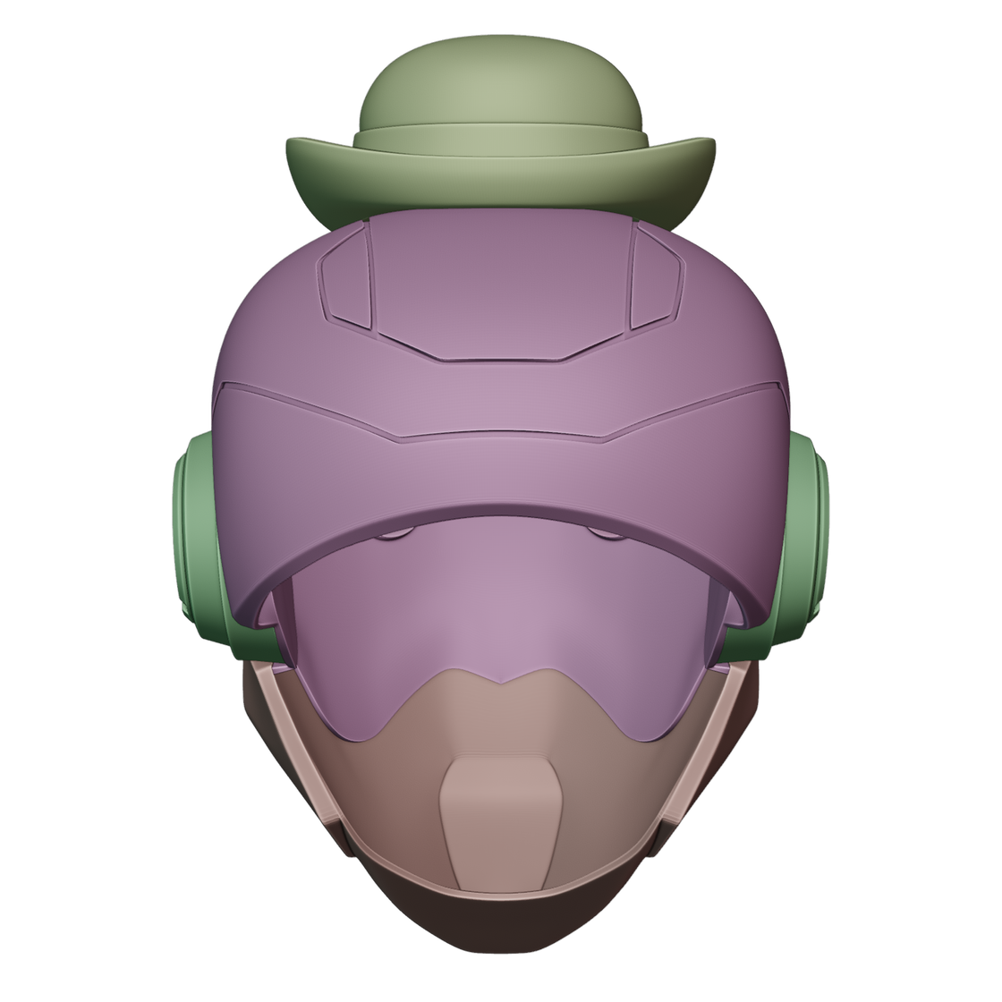Bob's Helmet from Overwatch - 3D File – Wireframe