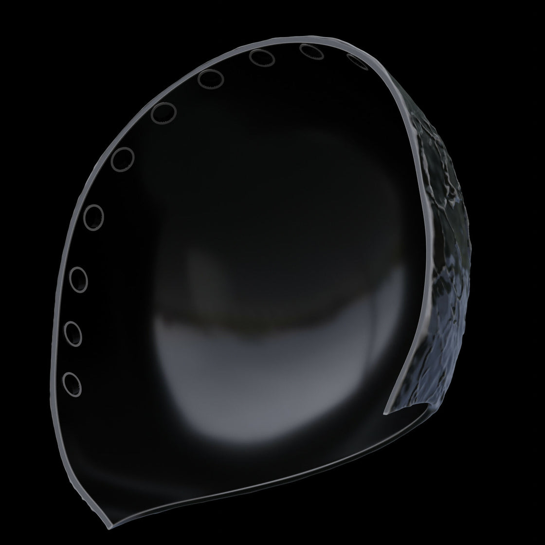 Spider-man Symbiote Mask MCU 3D Model – Wireframe