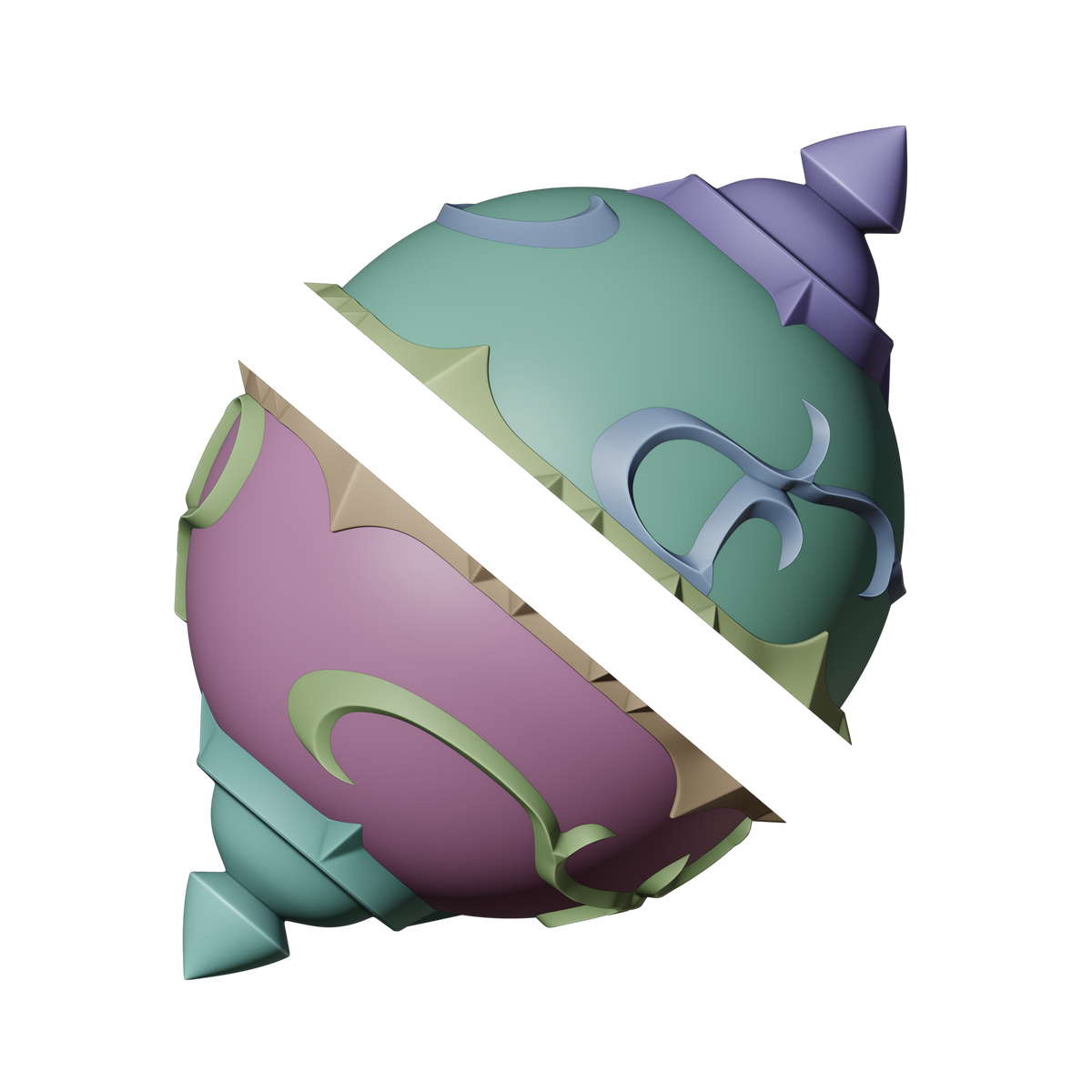 Palworld Pal Sphere 3D Print Model – Wireframe