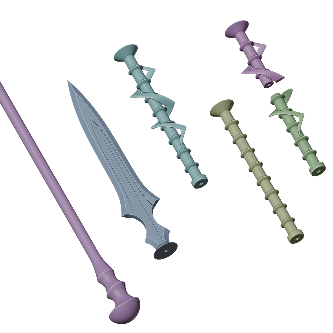 Kaladin's Sylspear - Stormlight Archive 3D Model – Wireframe