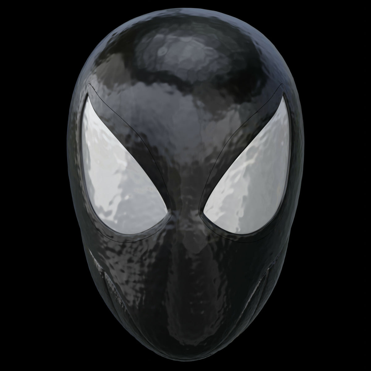 Spider-man Symbiote Mask - PS5 Spider-man 3D Model – Wireframe