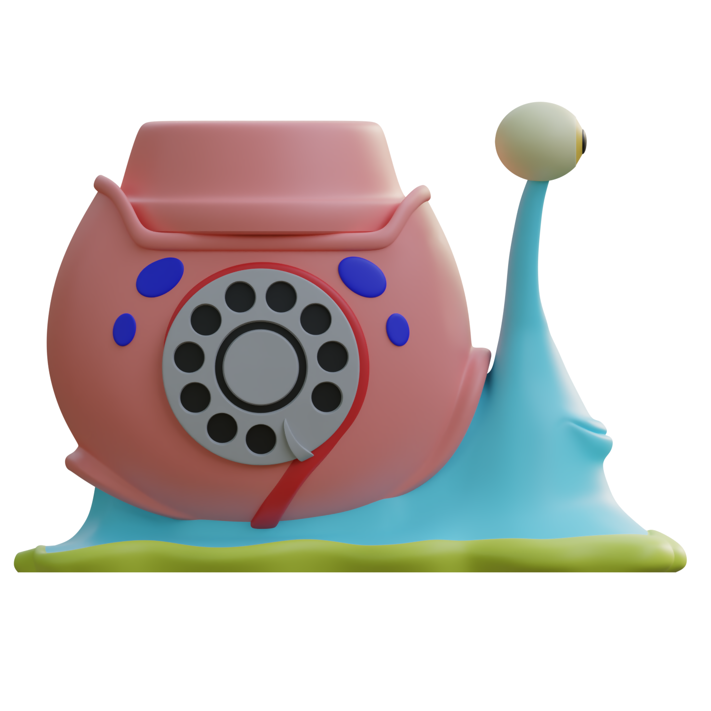 Gary the Transponder Snail 3D File – Wireframe