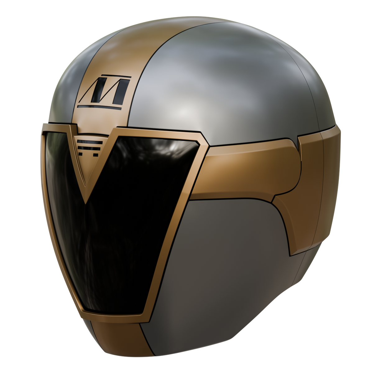 Titanium Ranger Helmet 3D Model – Wireframe