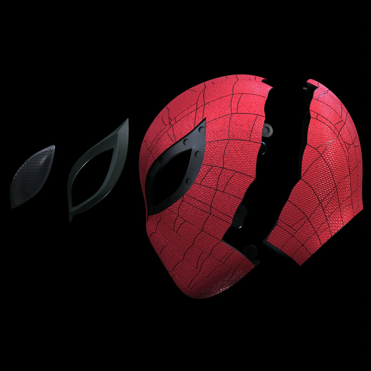 Superior Spider-man Textured Mask - PS5 Spider-man 3D Model – Wireframe