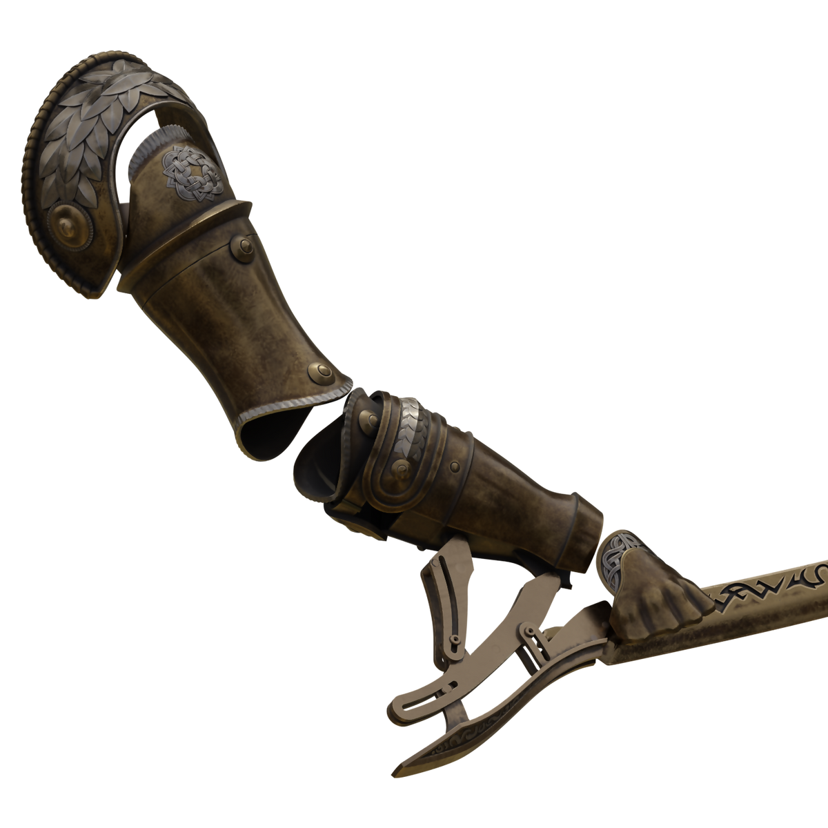 Articulated Malenia Prosthesis – Wireframe