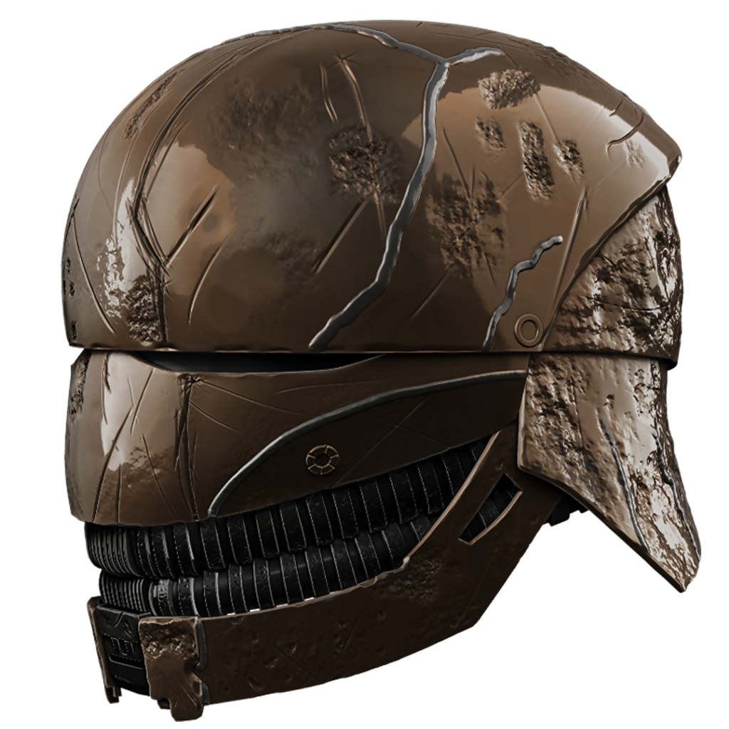 The Stranger Qimir Helmet 3D Print Model – Wireframe