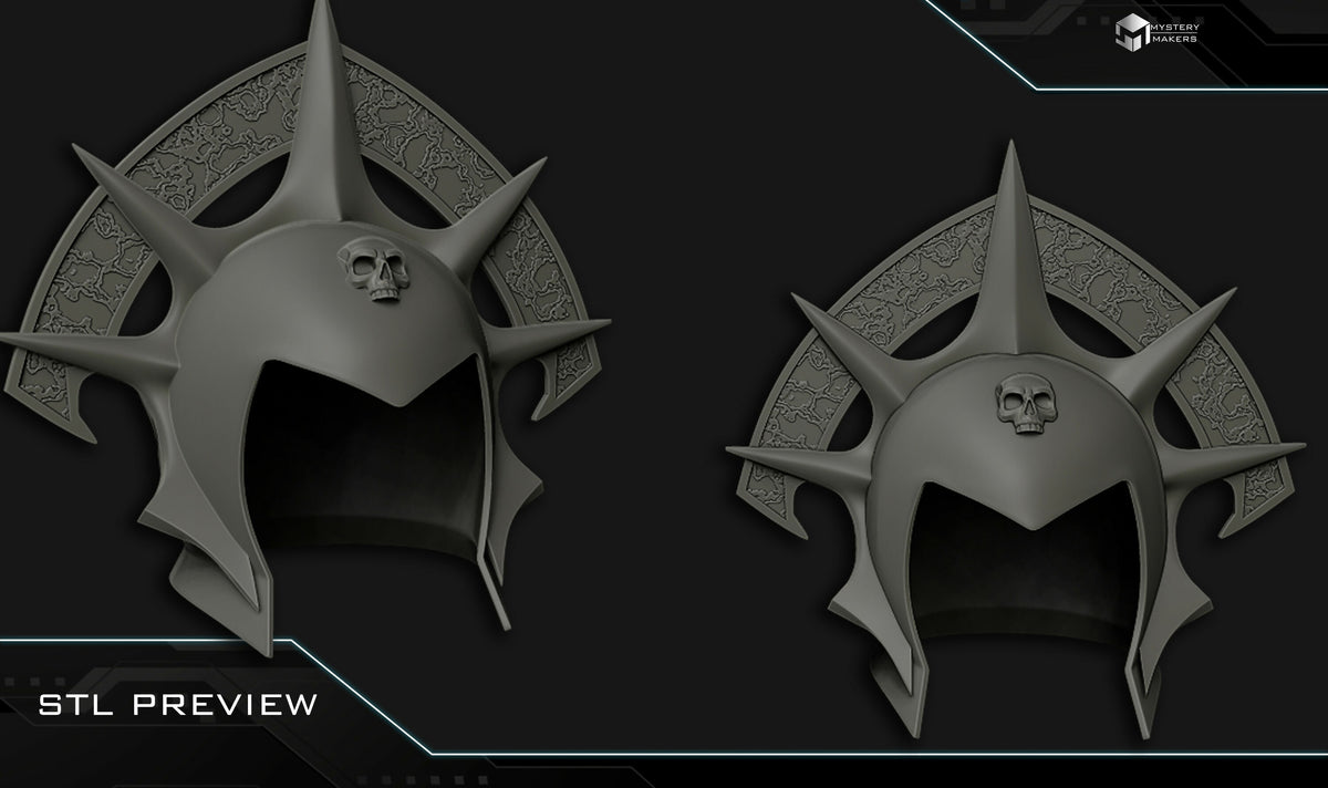 Evil Lyn helmet 3 – Wireframe