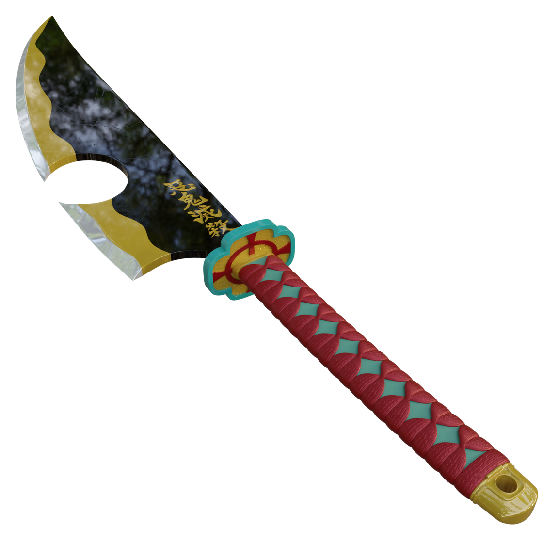 Tengen Uzui's Nichirin Blades 3D File – Wireframe