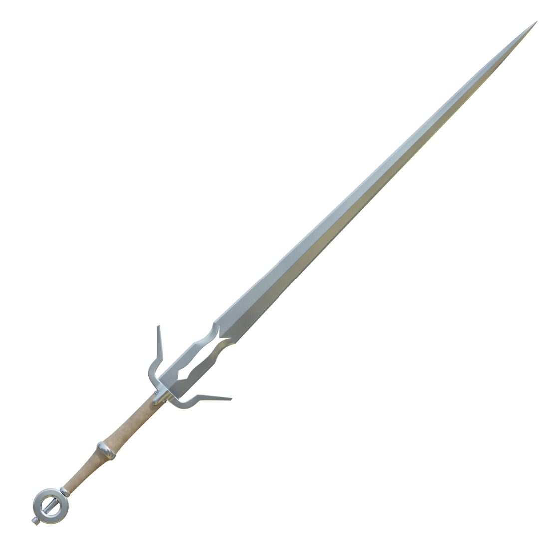Zireael - Ciri's Sword - Witcher 3 3D Model – Wireframe