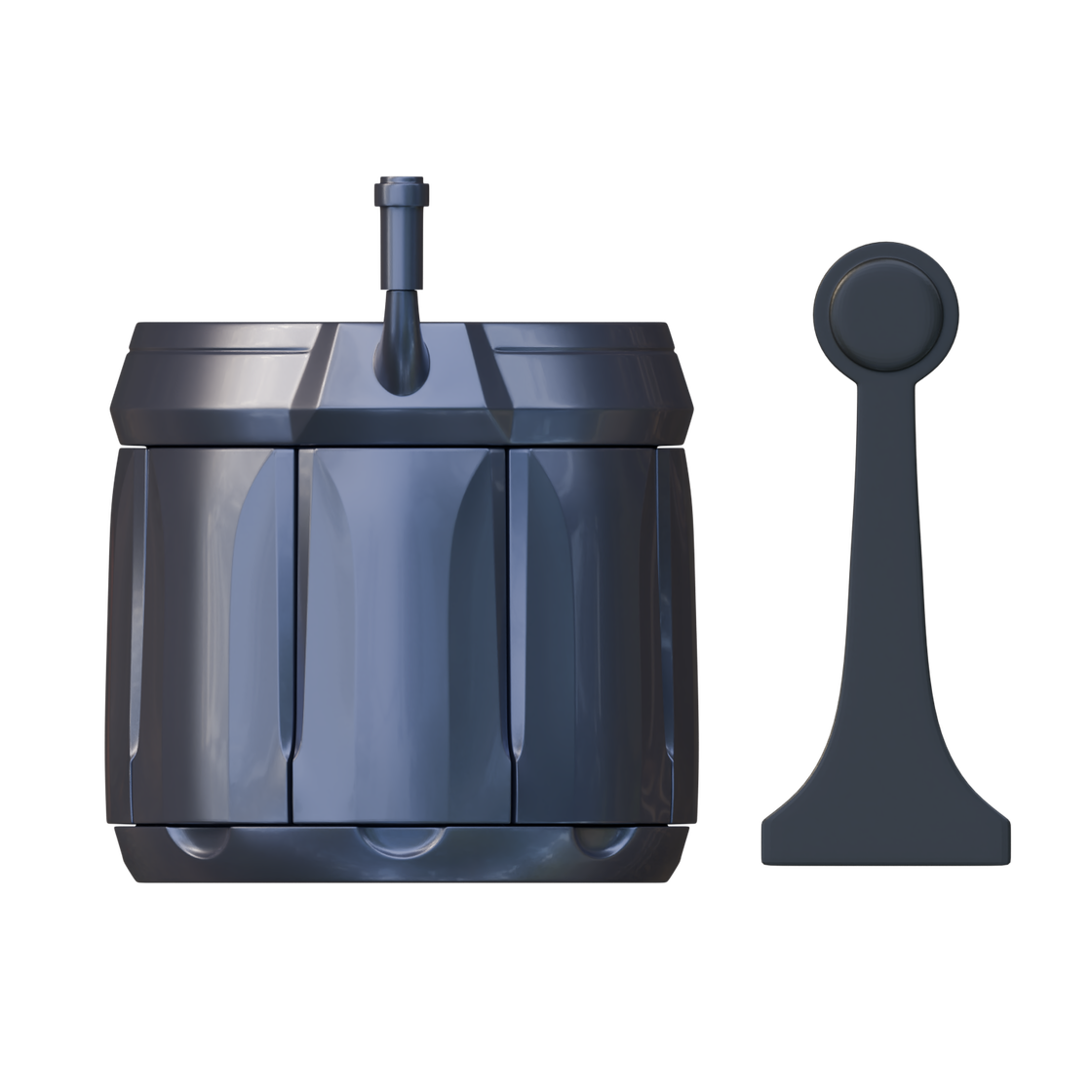 Classic Web-Shooter 3D Model – Wireframe