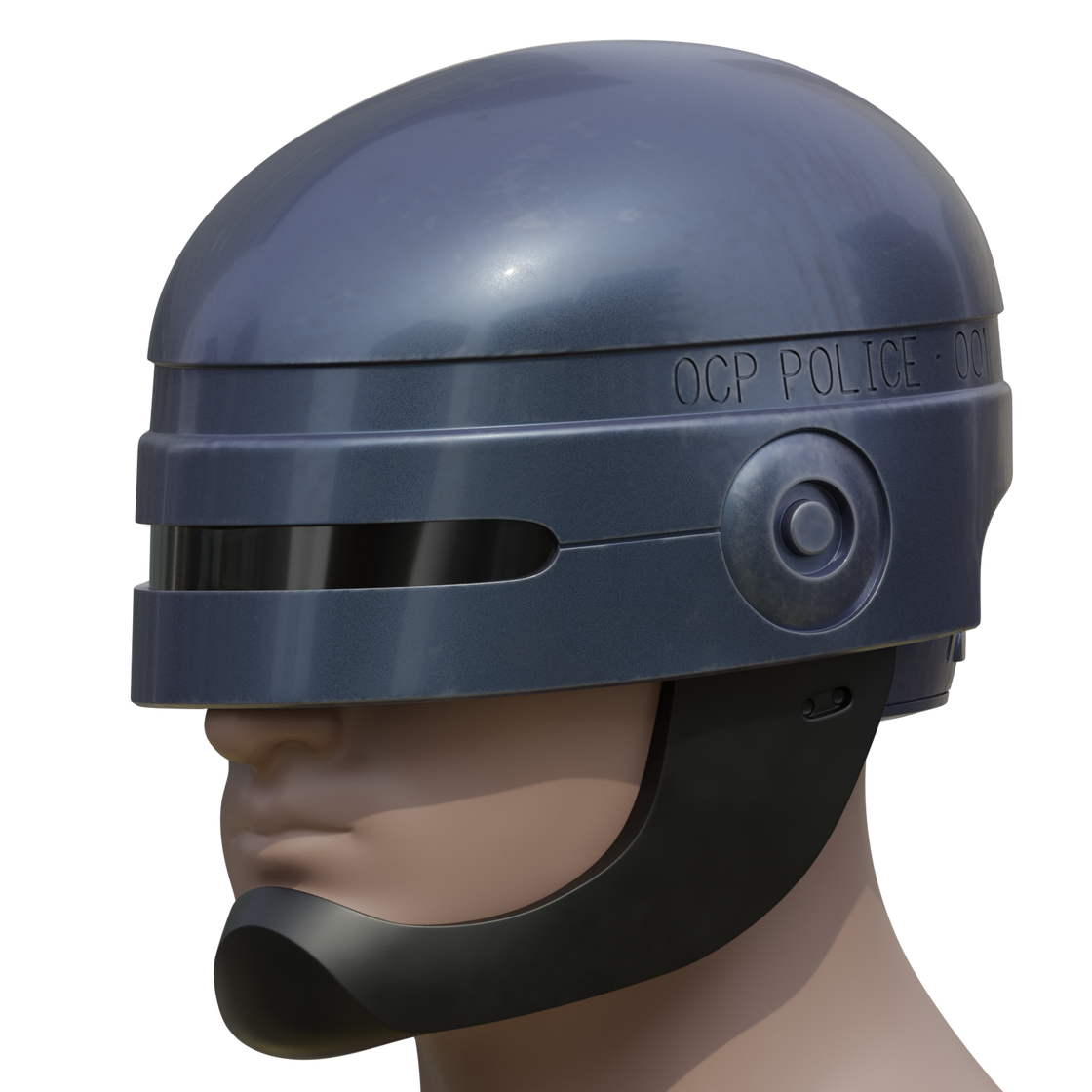 Robocop Helmet 3D Printable Model – Wireframe