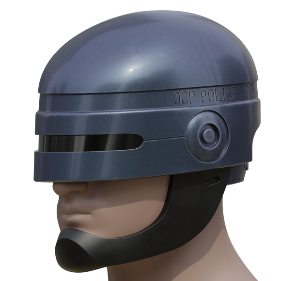 Robocop Helmet 3D Printable Model – Wireframe