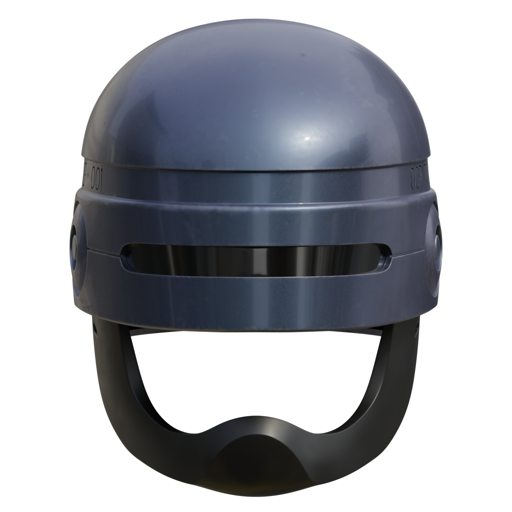 Robocop Helmet 3D Printable Model – Wireframe