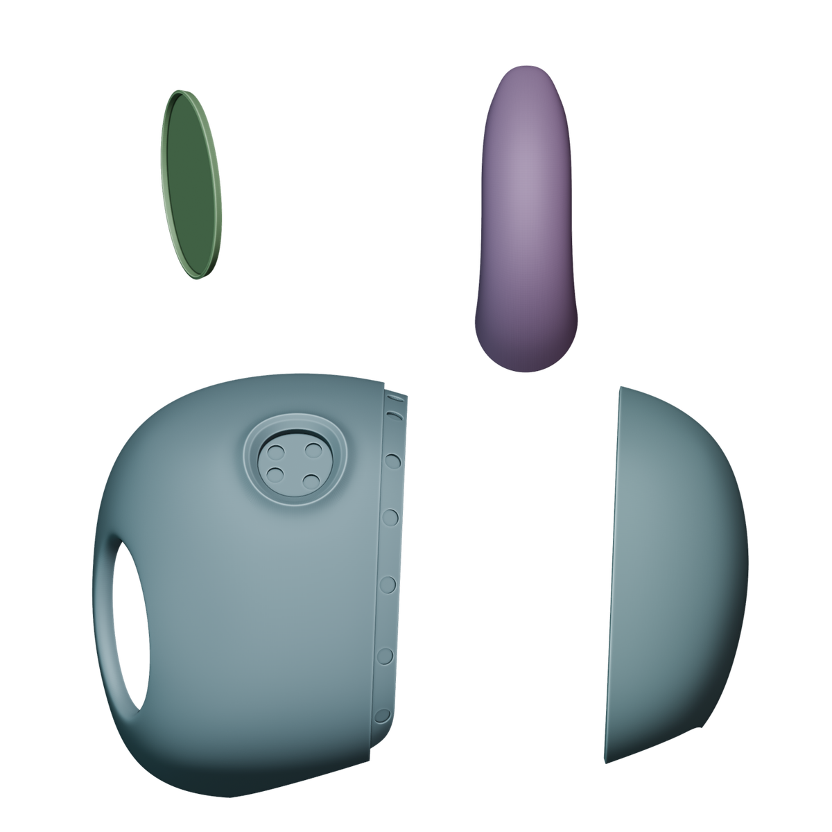 VEK3D Hollow Knight Helmet File – Wireframe