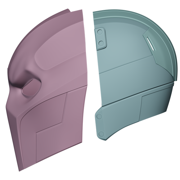 VEK3D Deathstroke flashpoint Helmet File – Wireframe