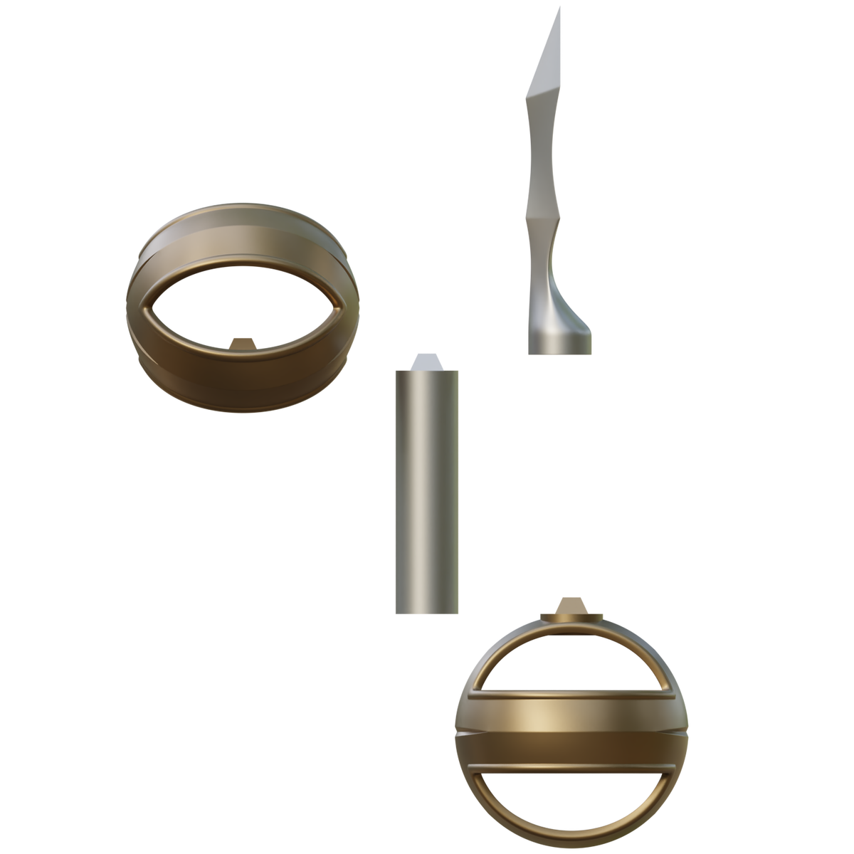 VEK3D Kamutoke Cursed Tool File – Wireframe