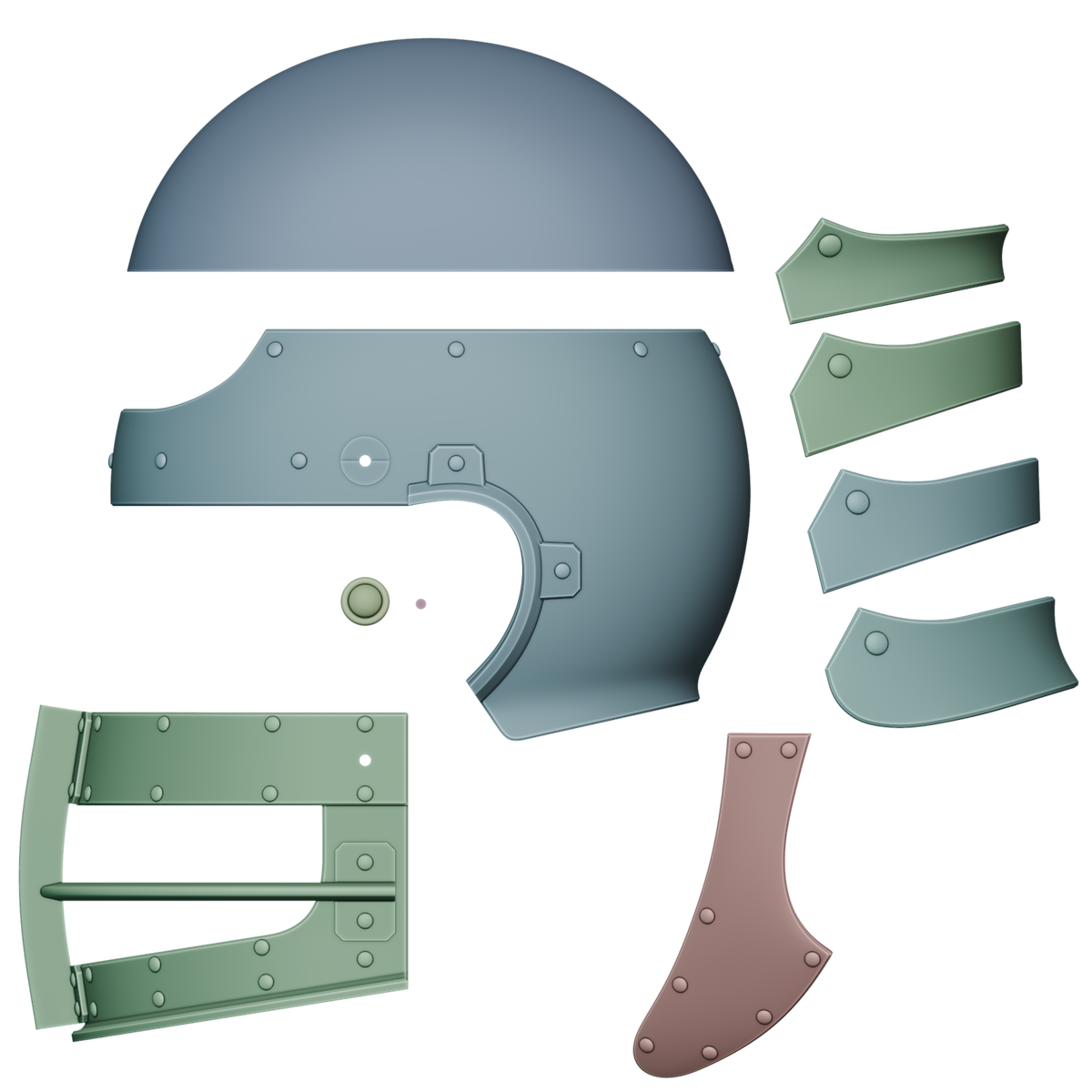 VEK3D Guts Helmet (Band of the Hawk) File – Wireframe
