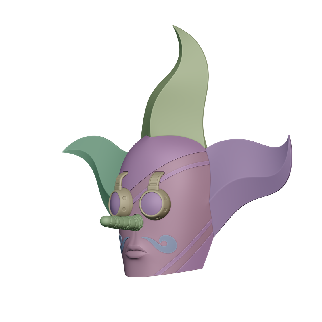 VEK3D Sogeking Mask File – Wireframe